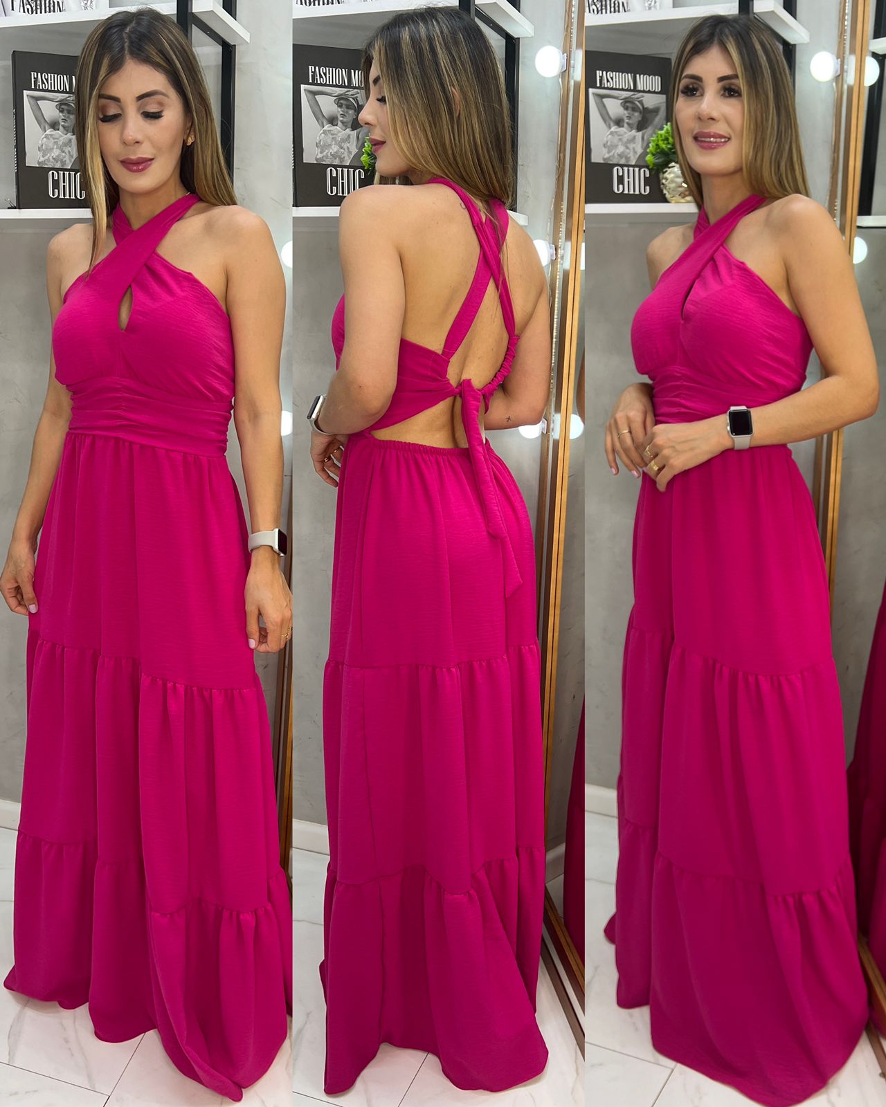 Vestido Longo Ângela Rosa - Verycoll